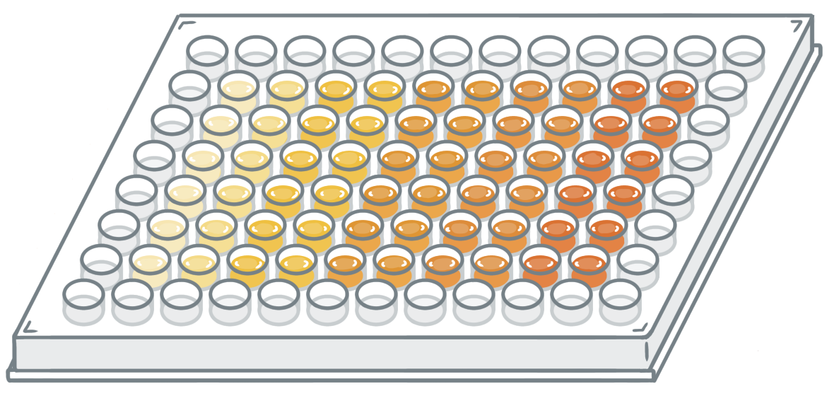 96ウェルプレート｜かがくイラスト